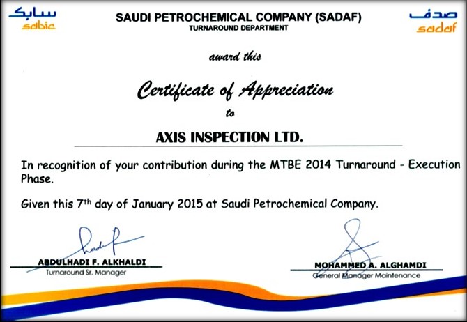 Testimonials – Axis Inspection Contracting JSC
